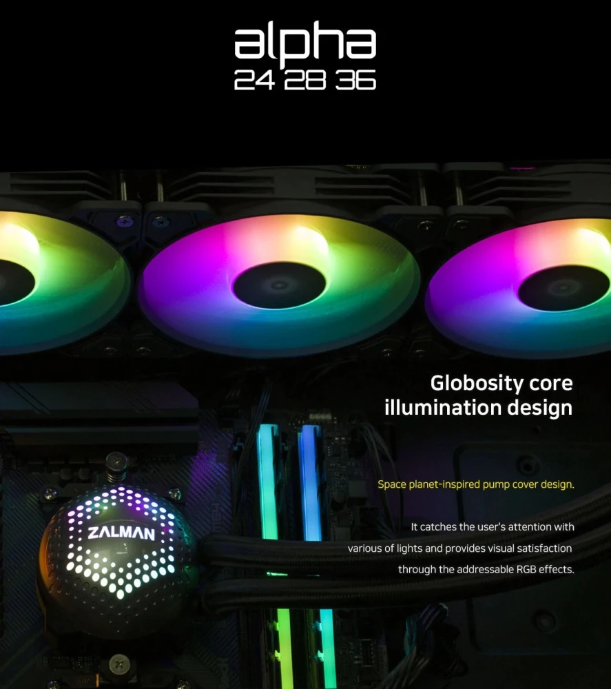 Zalman ALPHA 36 BLACK ARGB